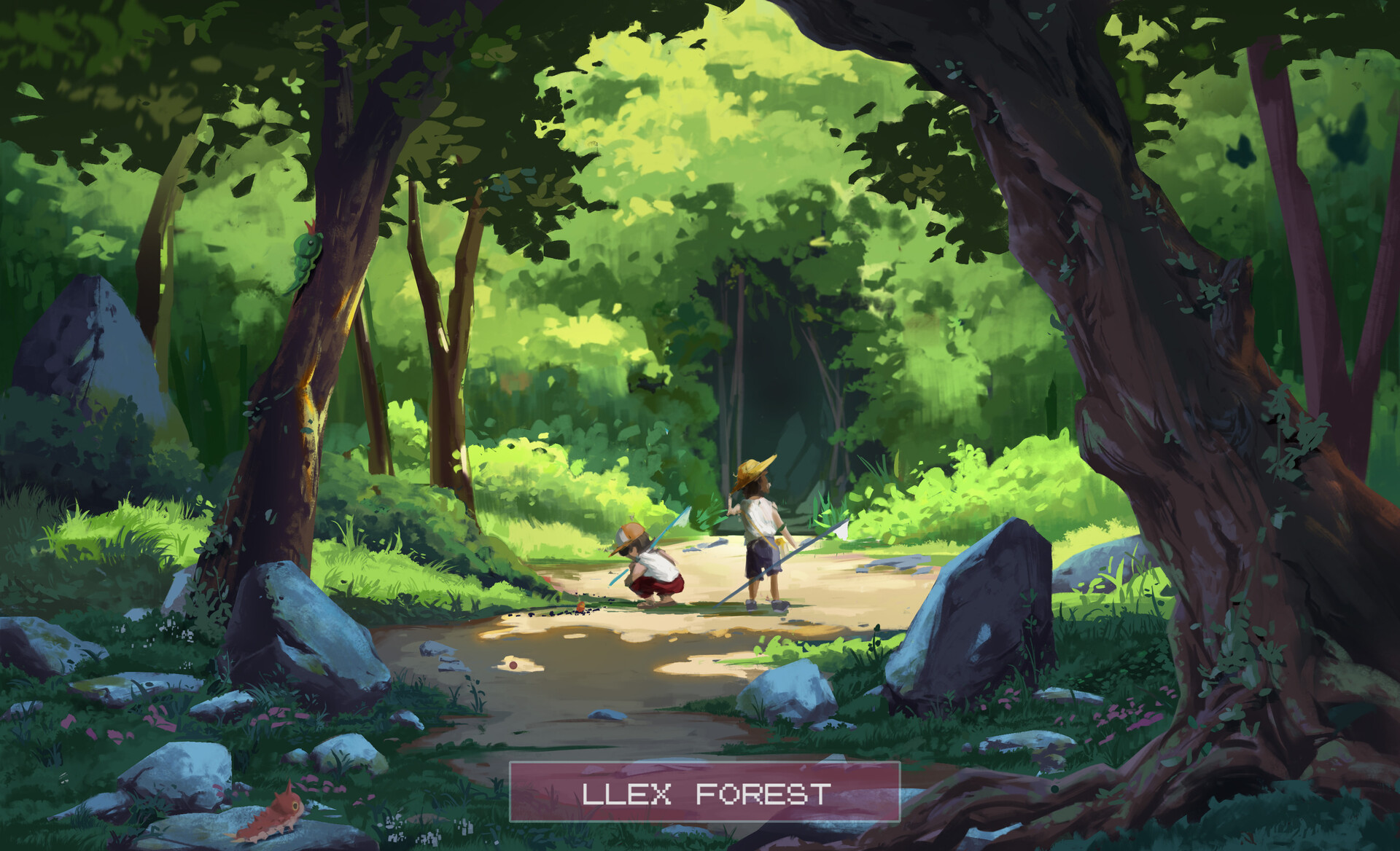 ArtStation - Pokemon forest