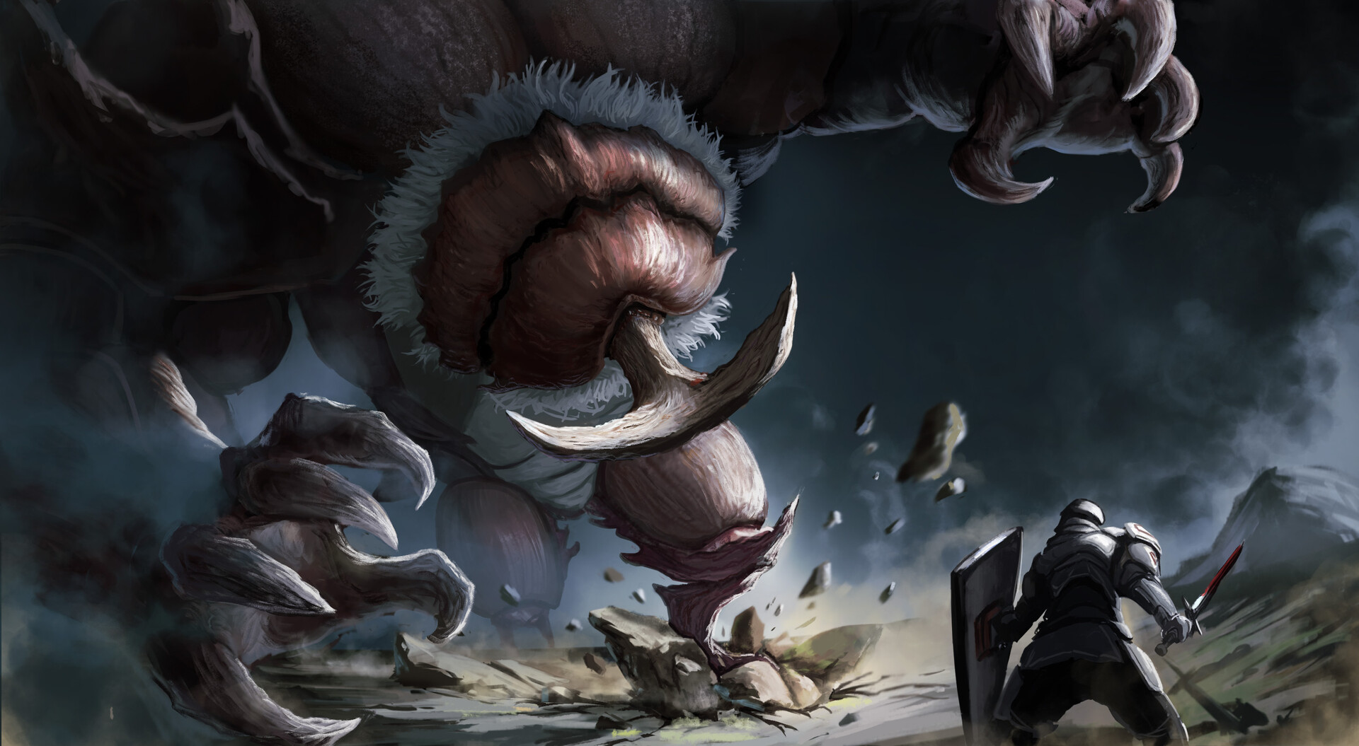 ArtStation - Boss beatle battle
