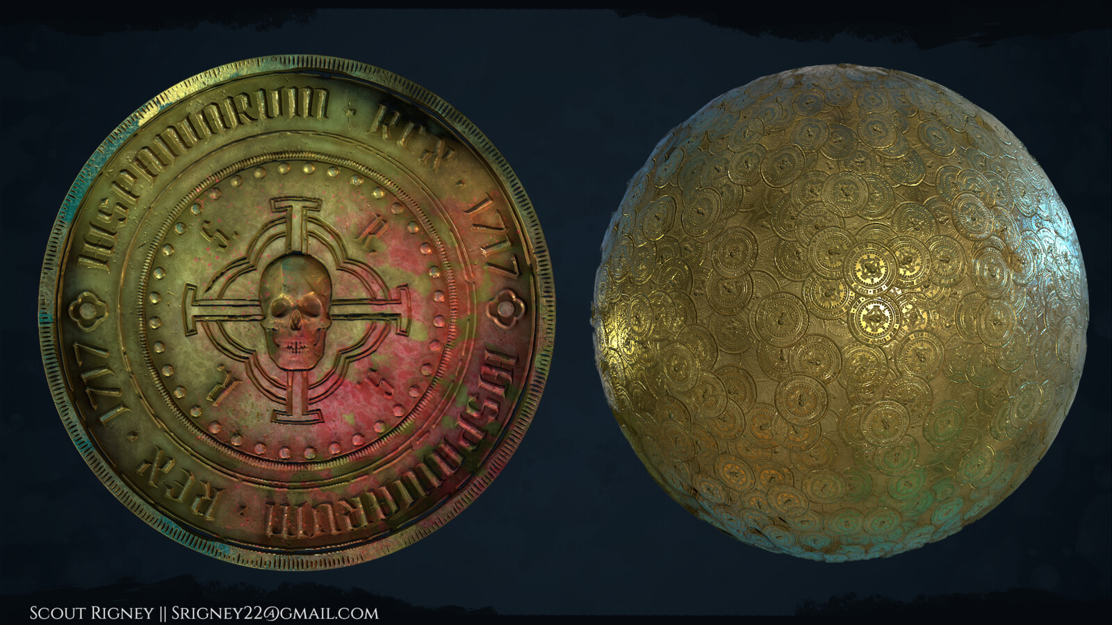 Scout Rigney - Gold Dabloons Texture