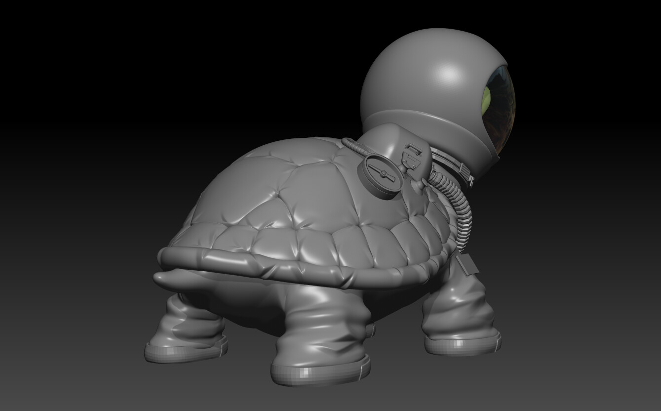 Michelle E. - Galapagos Space Tortoise WIP - Ecuador Legends