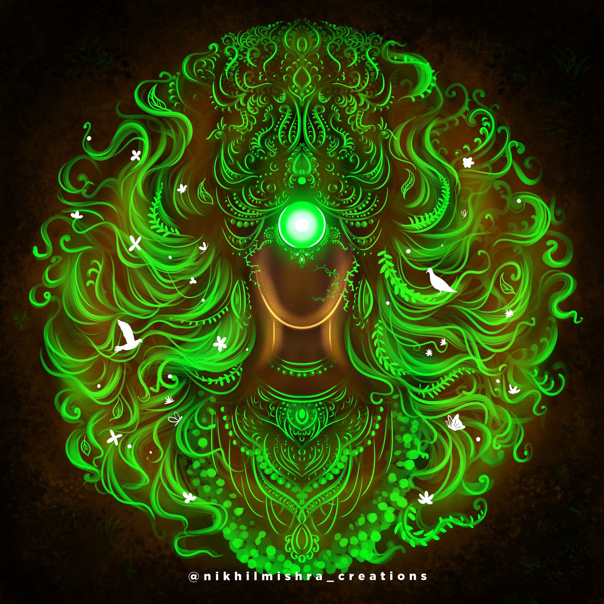 ArtStation - Mother nature digitalart Save soil