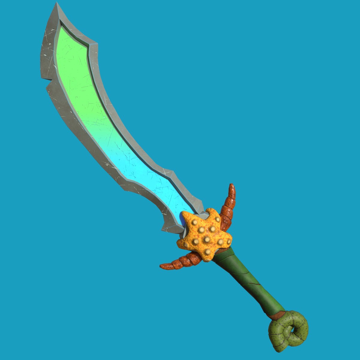 Sam Bard - Stylized Work 2: Sea Shanty Scimitar
