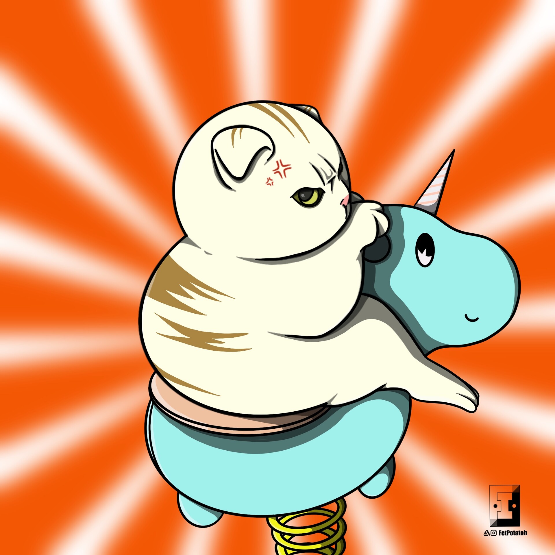 ArtStation - Angry Cat