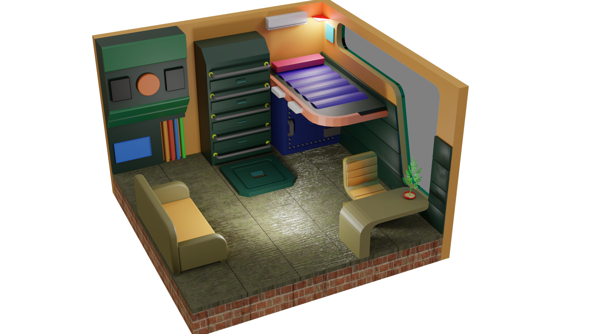 ArtStation - Shelter room