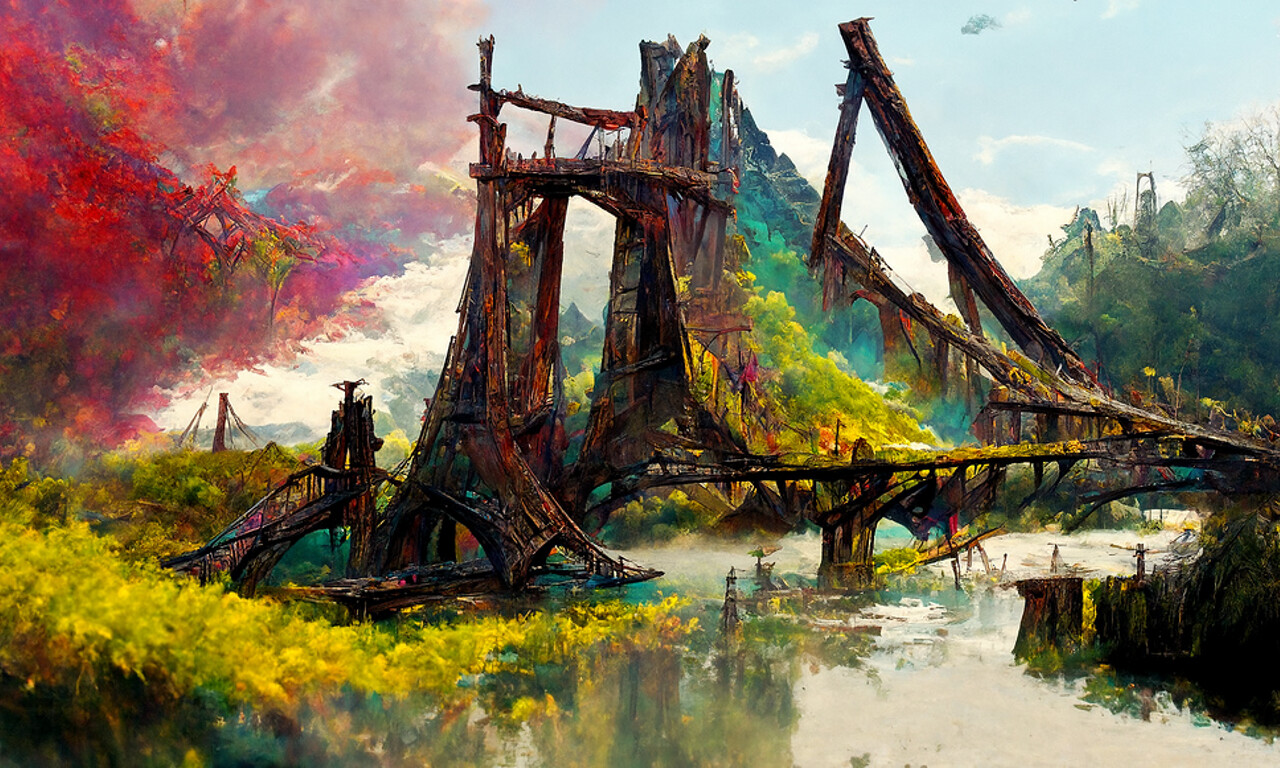 ArtStation - Broken bridge