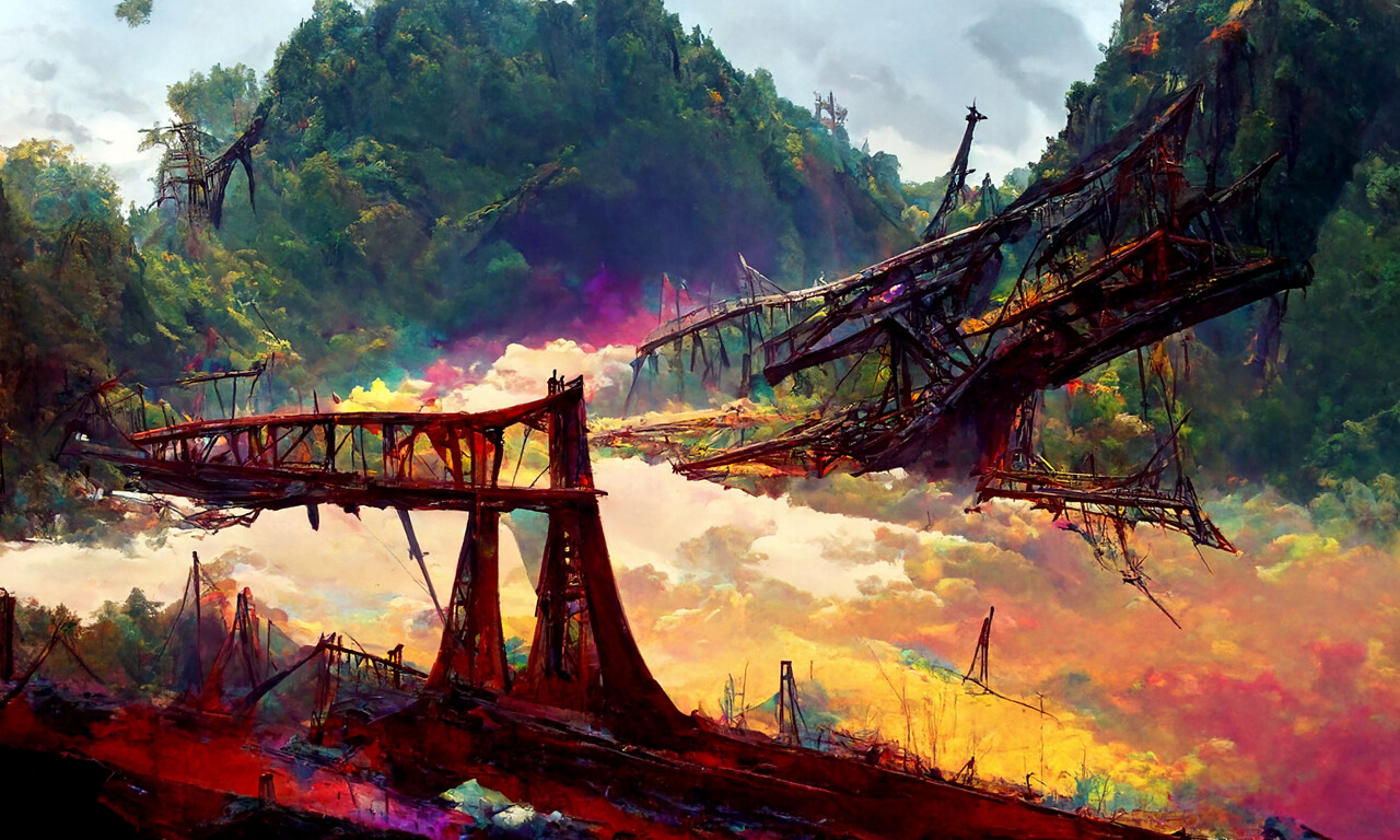 ArtStation - Broken bridge