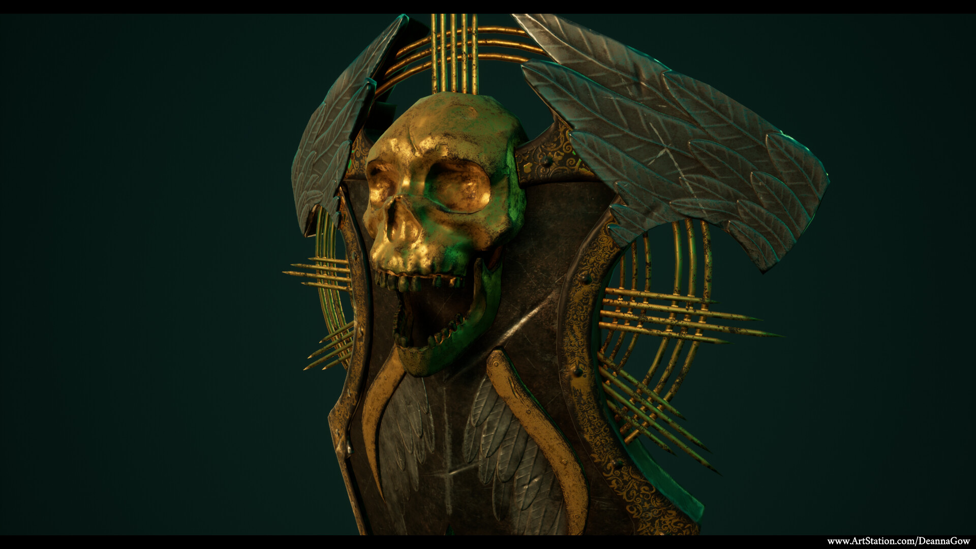 ArtStation - Skull Shield Breakdown