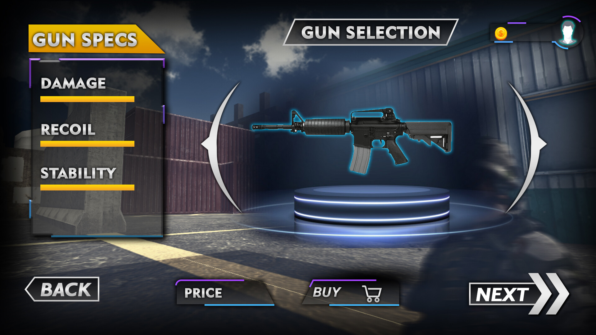 FPS Game UI/UX Design + Screenshots Marketing by Concepters — ProUser.Me