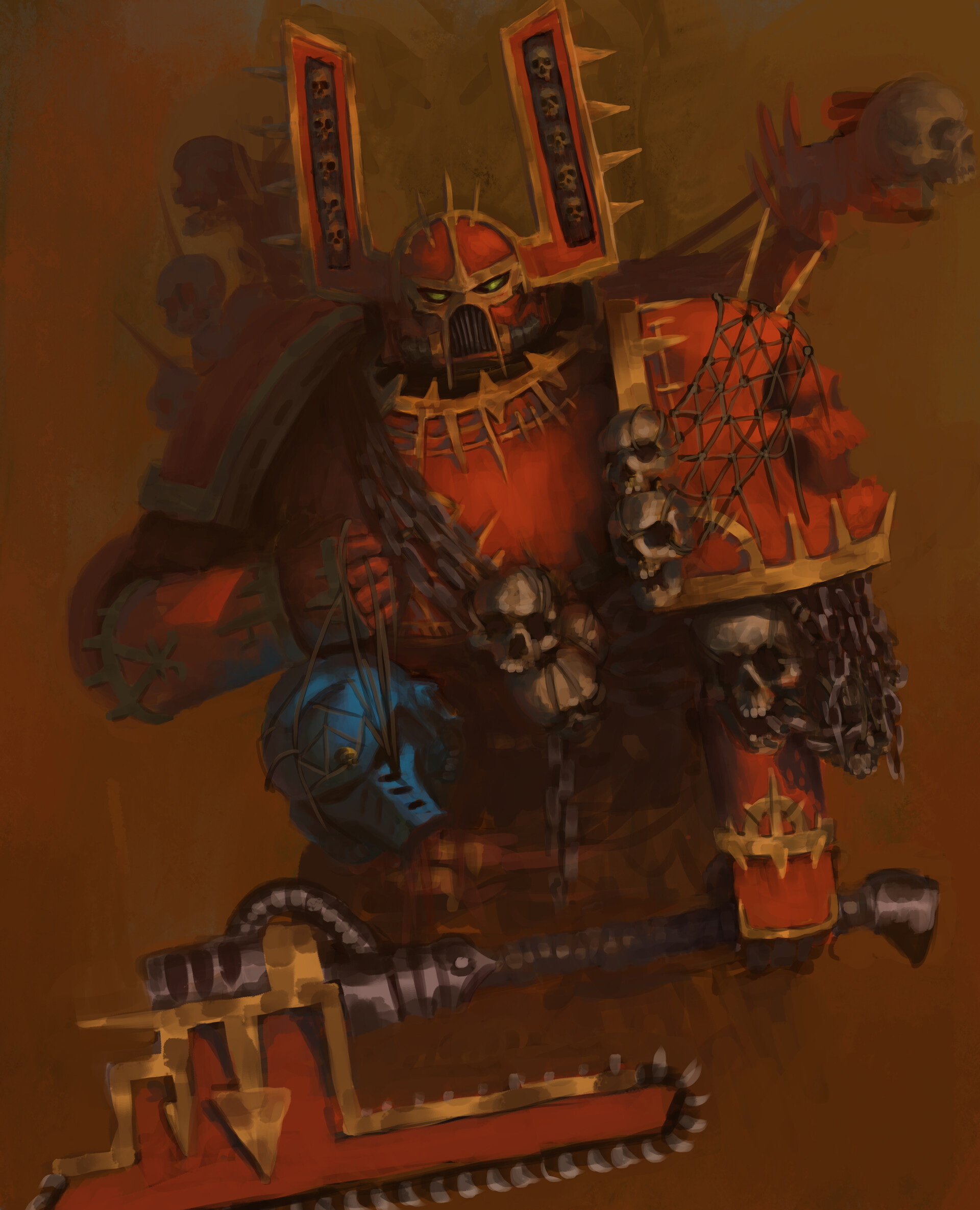 ArtStation - Khorne berzerker sketch