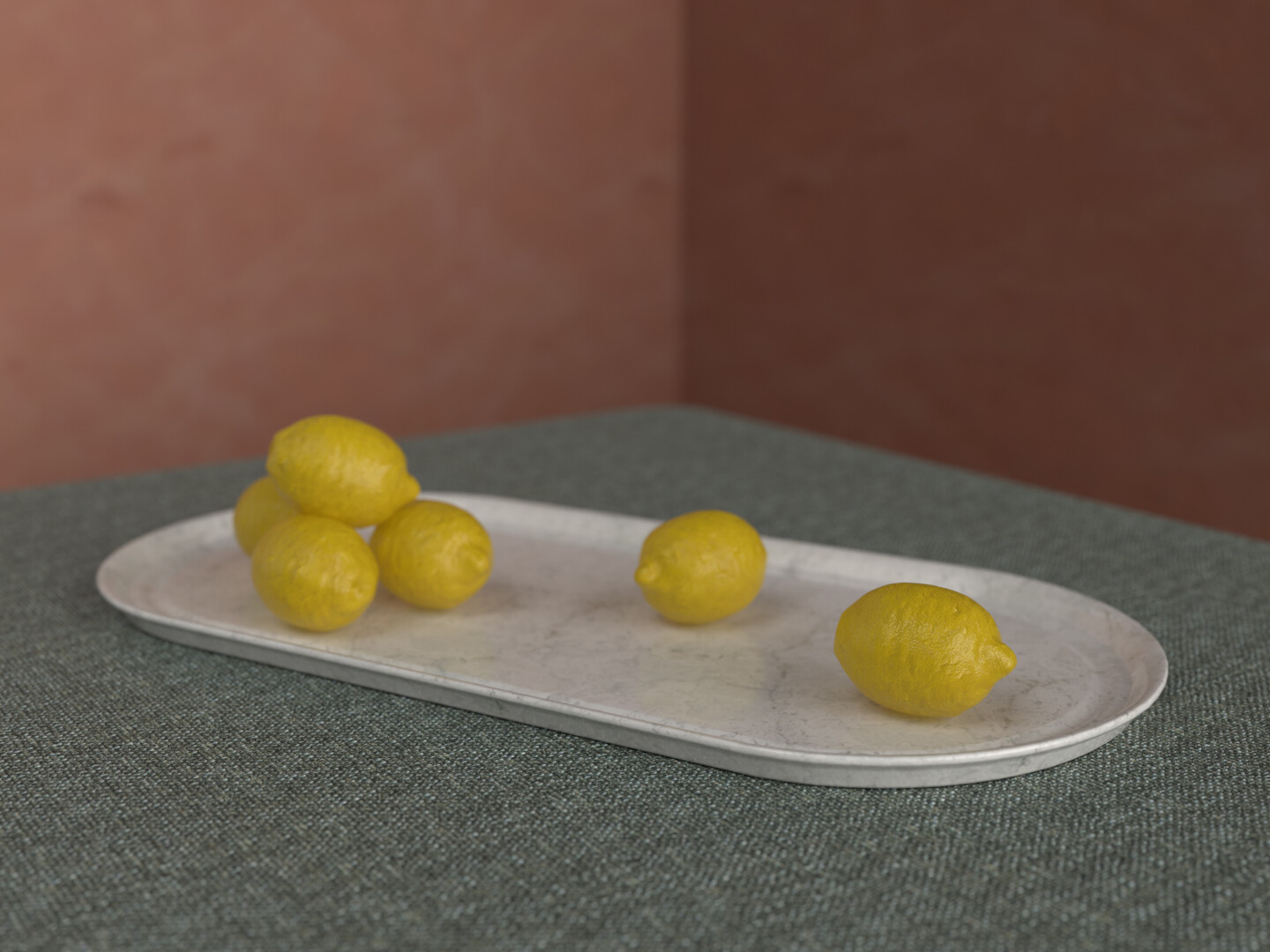 ArtStation - Lemon on a plate