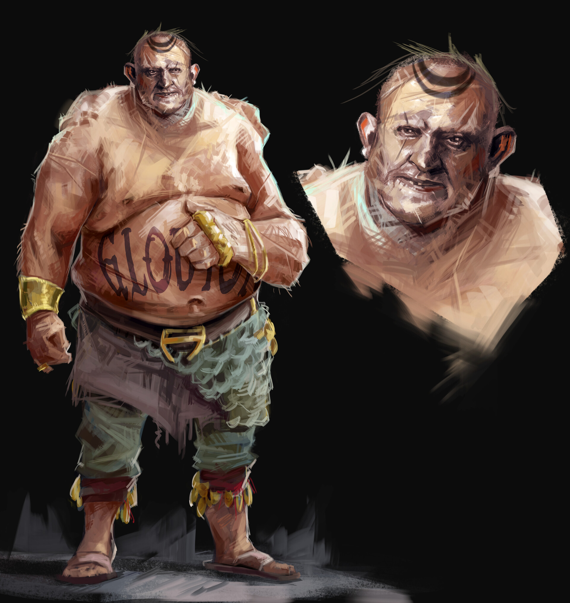 ArtStation - character design-Glouton