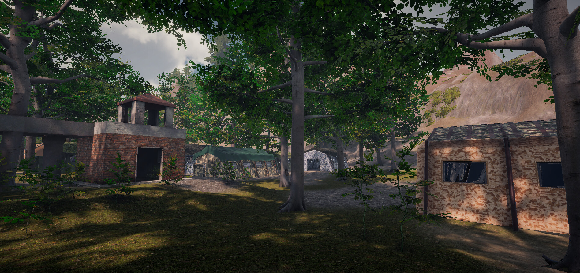 ArtStation - Military Camp forest 3D Game Environment