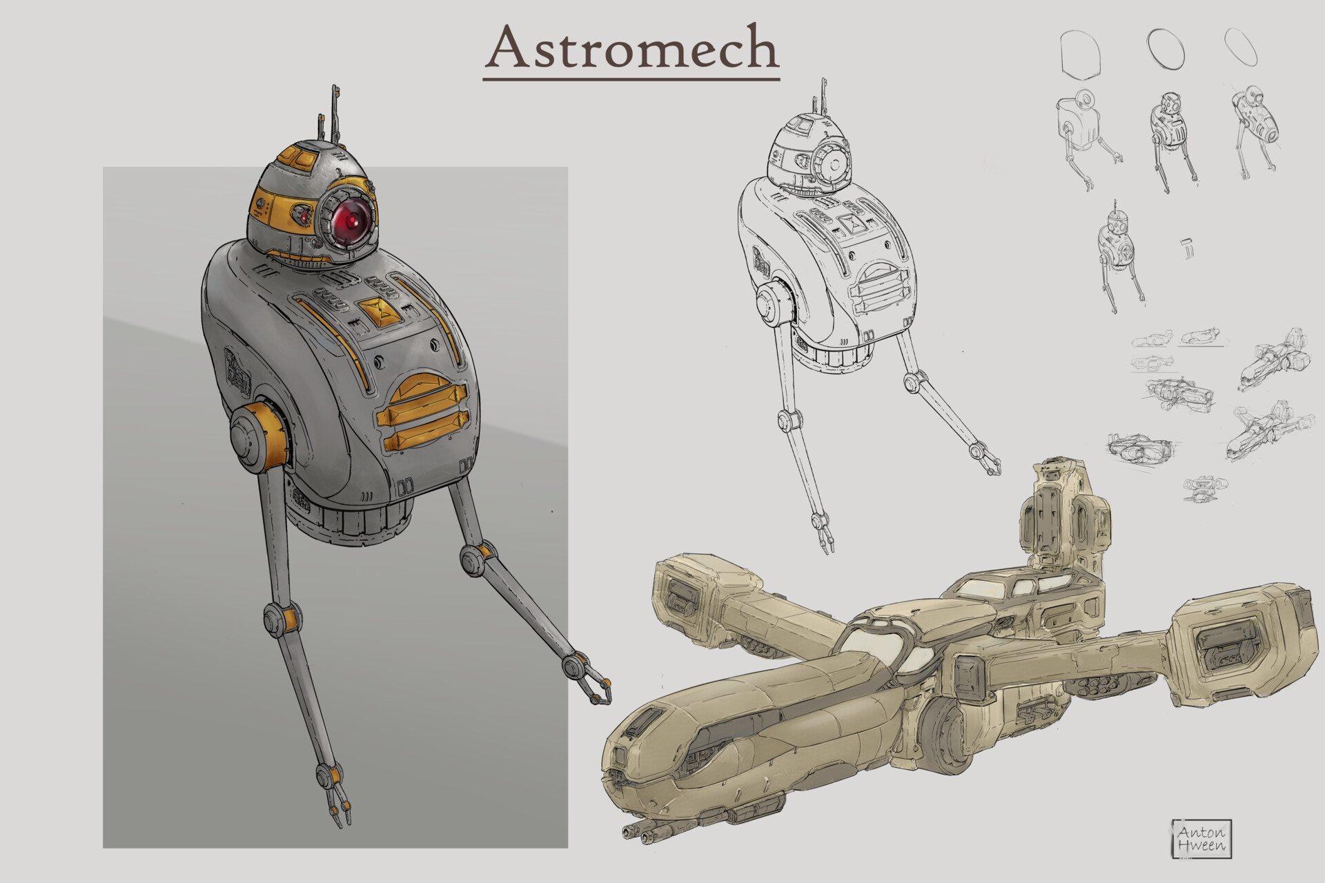 ArtStation - Astromech and drones