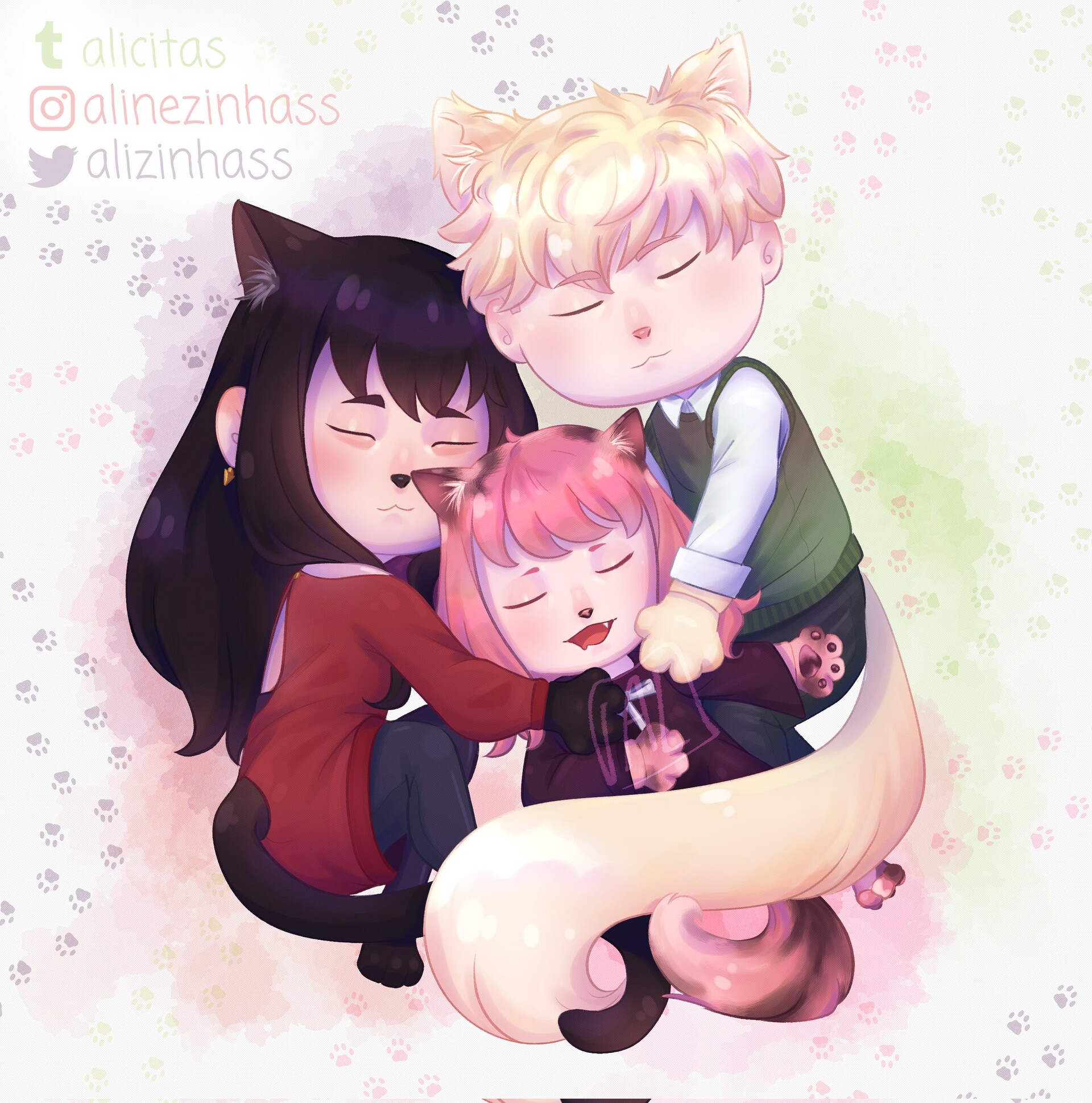 ArtStation - Spy X Family (cat chibi)