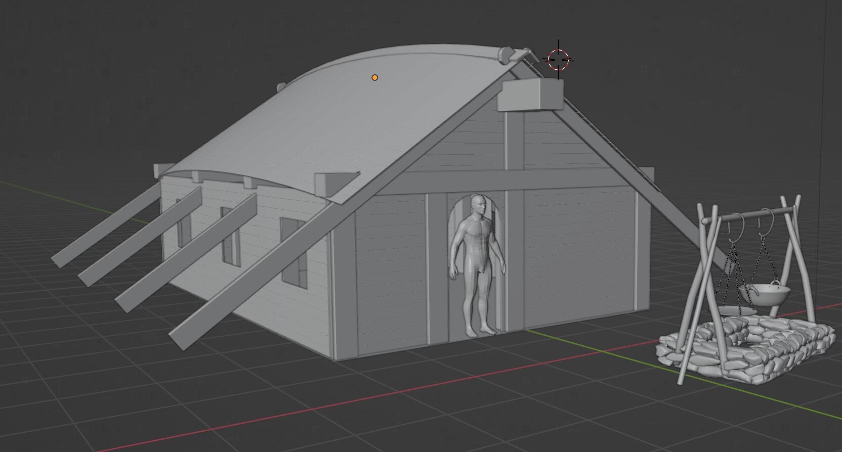 ArtStation - Viking hut WIP