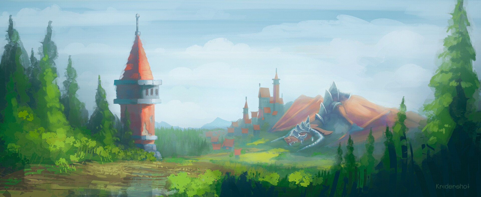 ArtStation - Fallen dragon