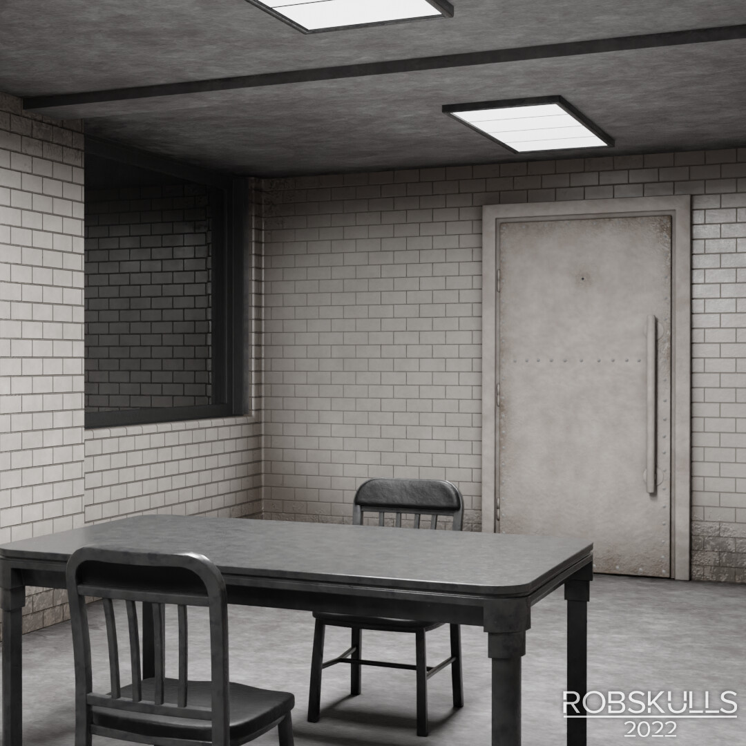 ArtStation - The Dark Knight - Interrogation Room