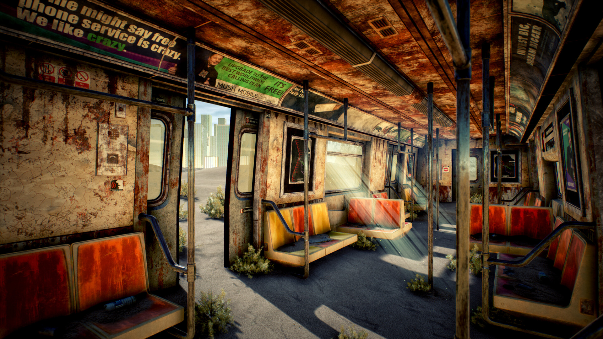 ArtStation - Post-Apocalyptic Subway Car