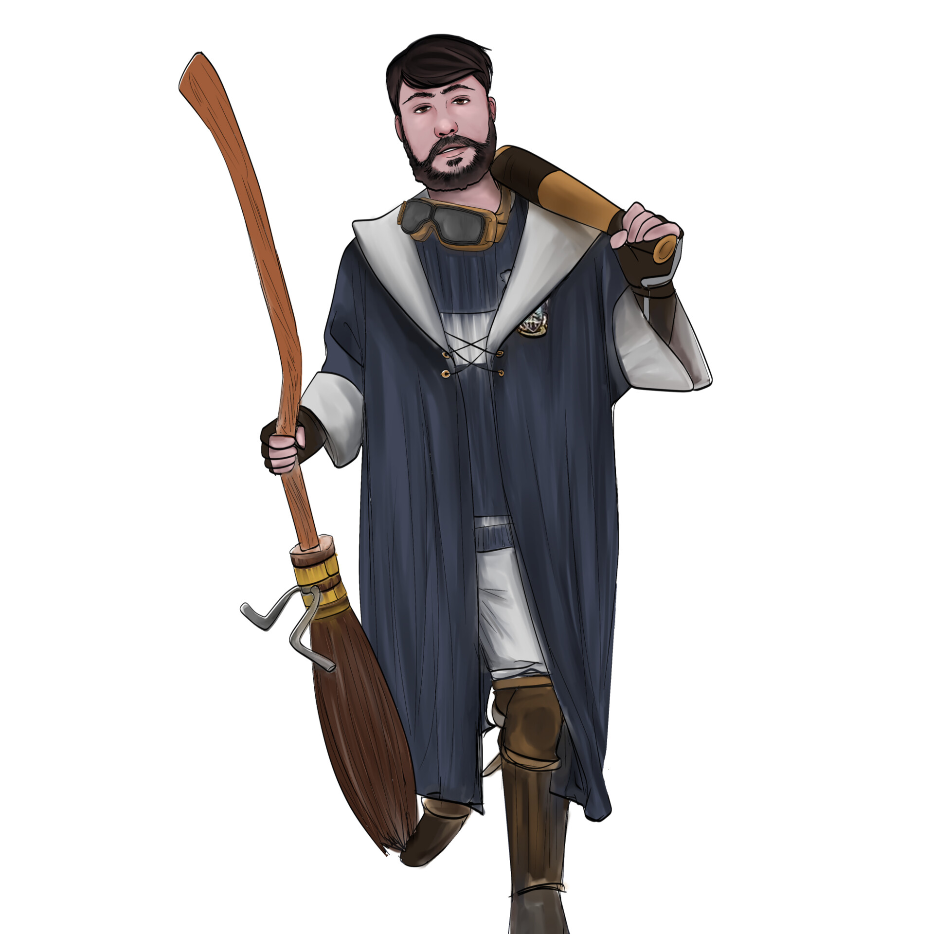 quidditch player drawing