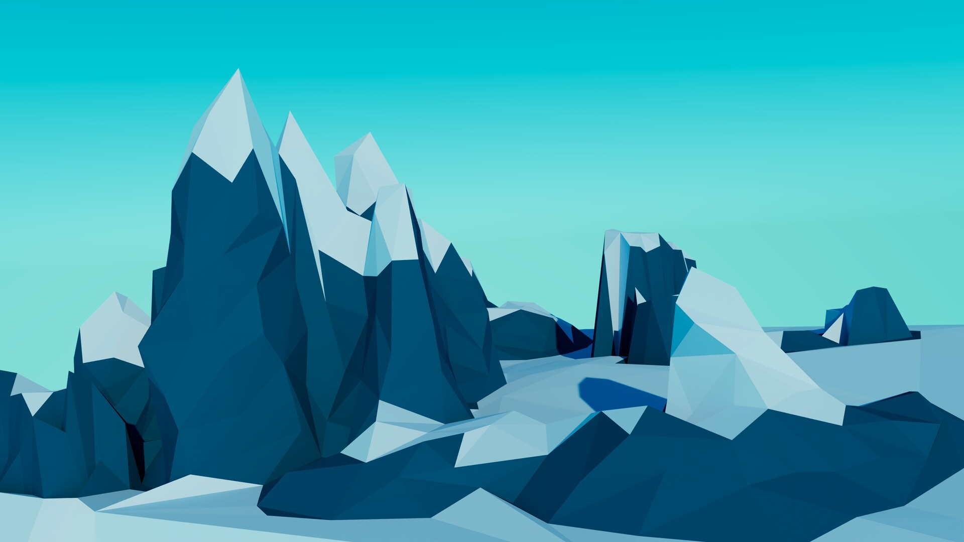John Ware - Low-Poly Mountains