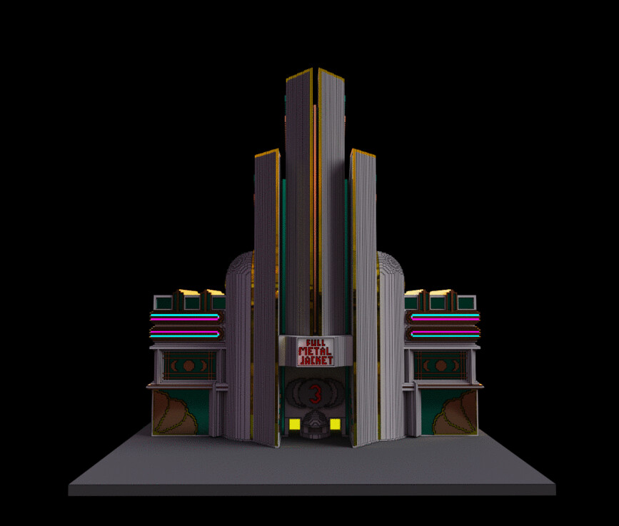 ArtStation - 3 Moon Cinema