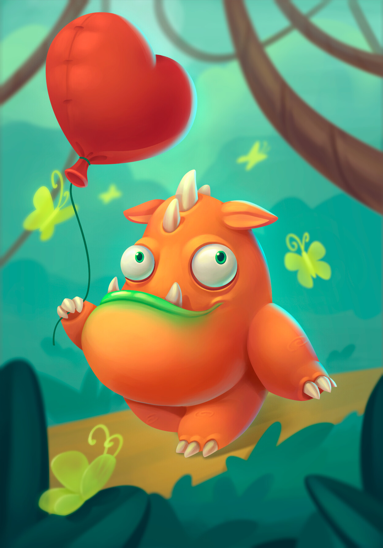 ArtStation - sweet heart monster