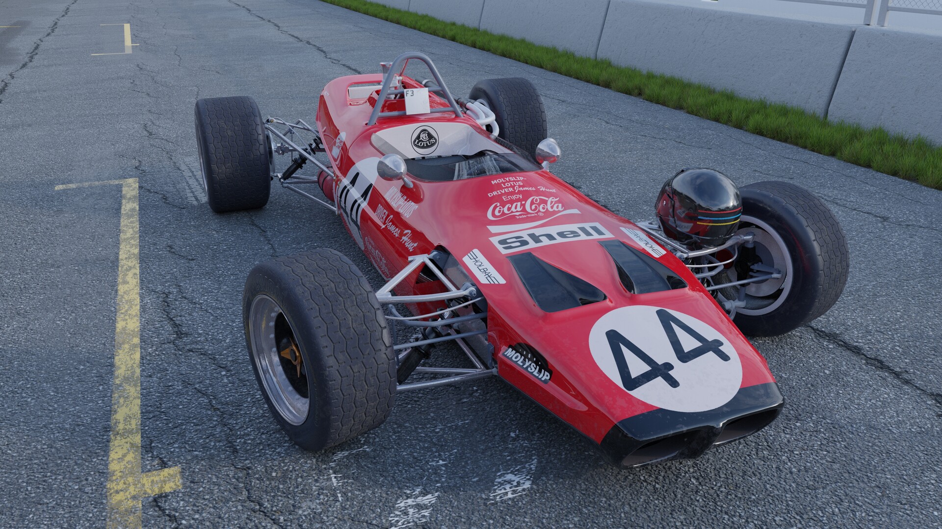 ArtStation - James Hunt's Lotus 59 Formula 3 car from 1970