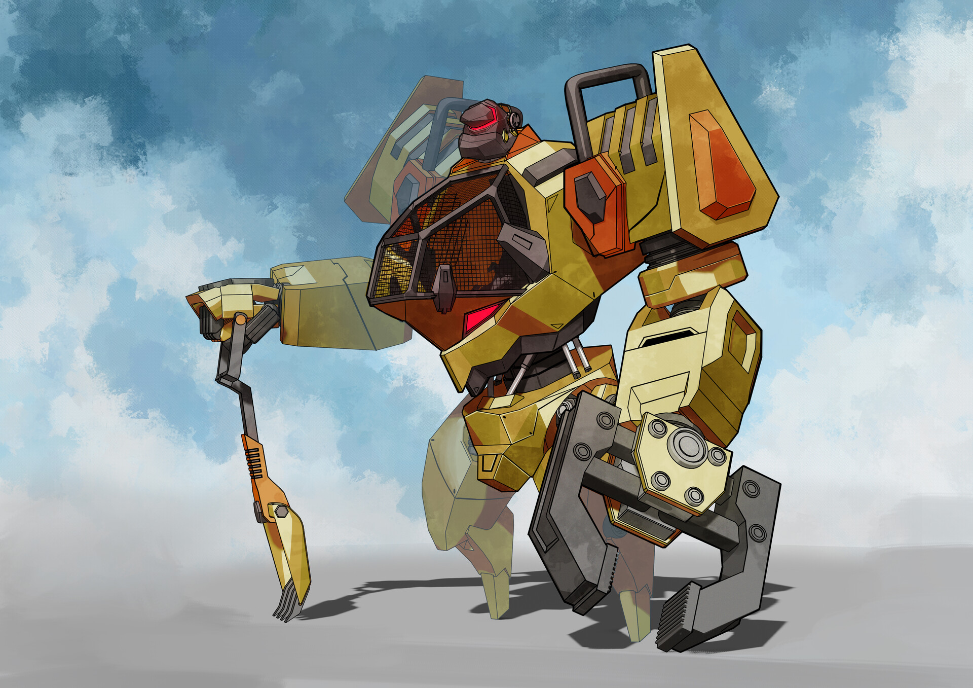 ArtStation - Mecha Design - Ground movement