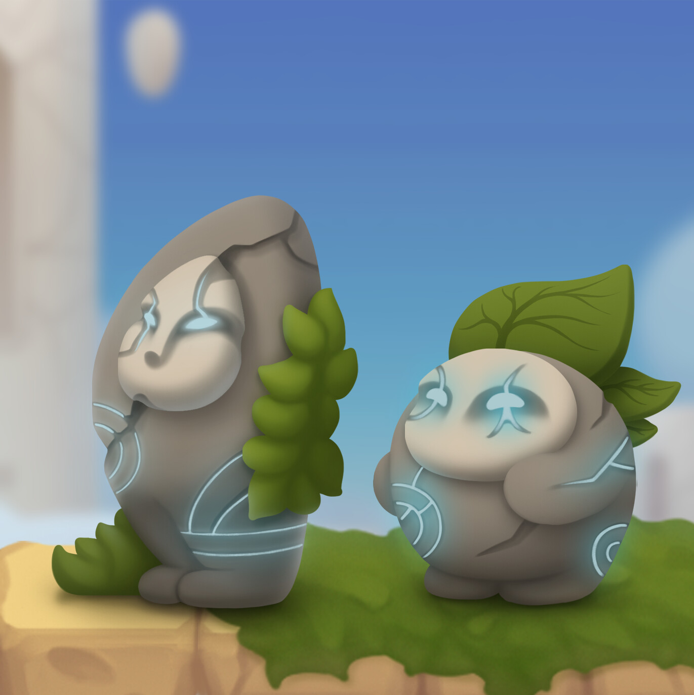 ArtStation - Stone totems