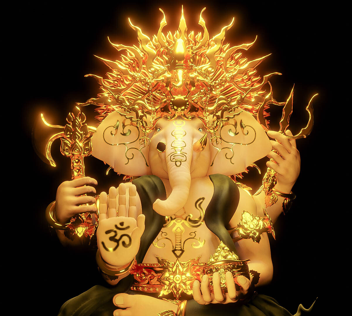 ArtStation - 3d Ganesha
