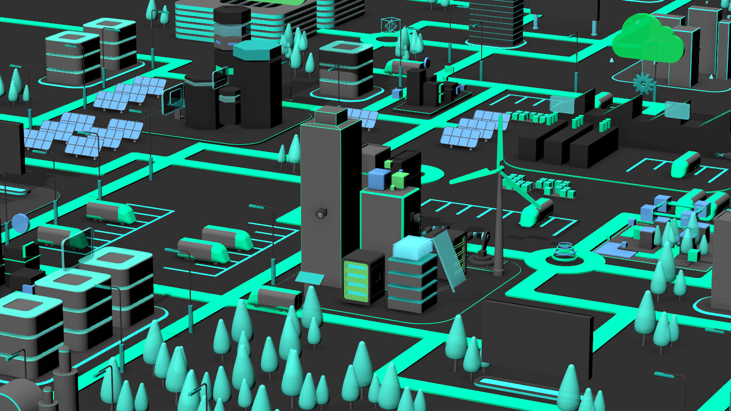 ArtStation - Smart Hi-Tech City