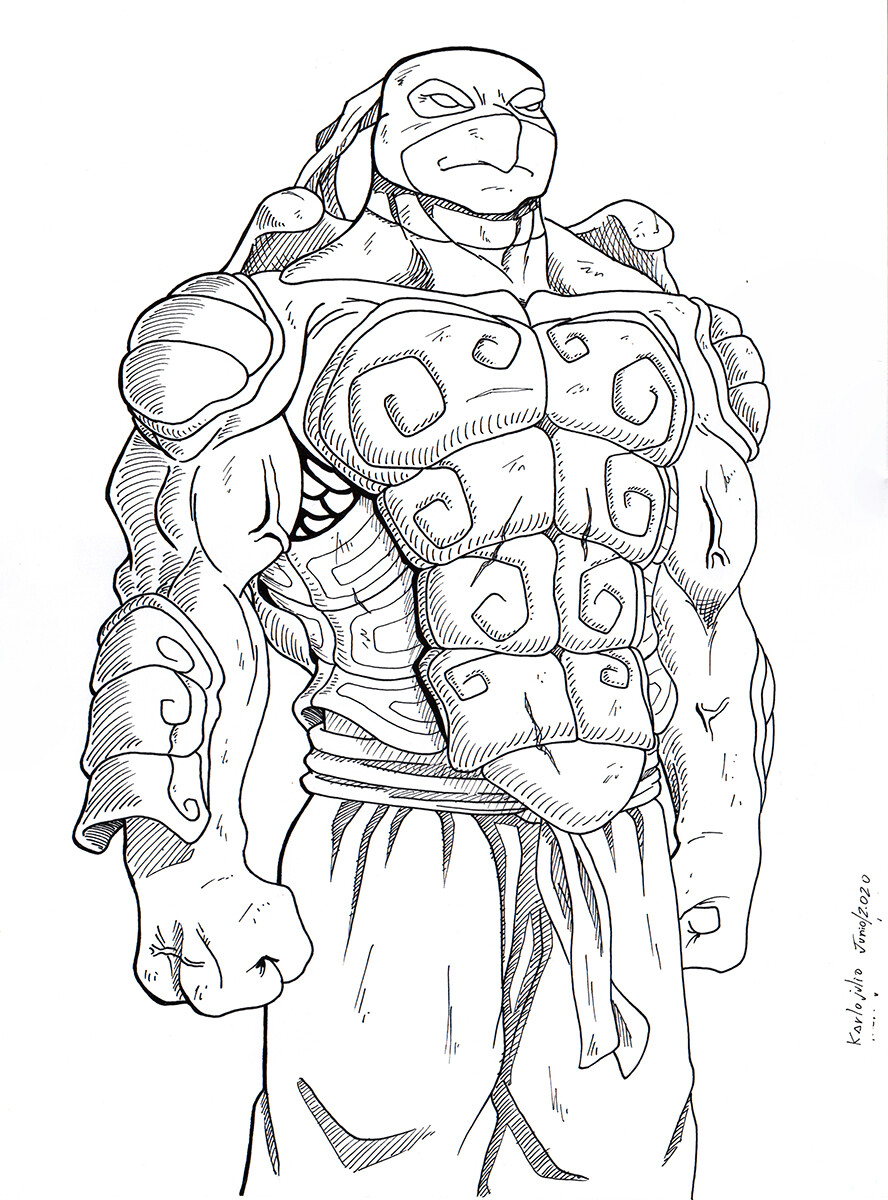 tmnt leo coloring pages