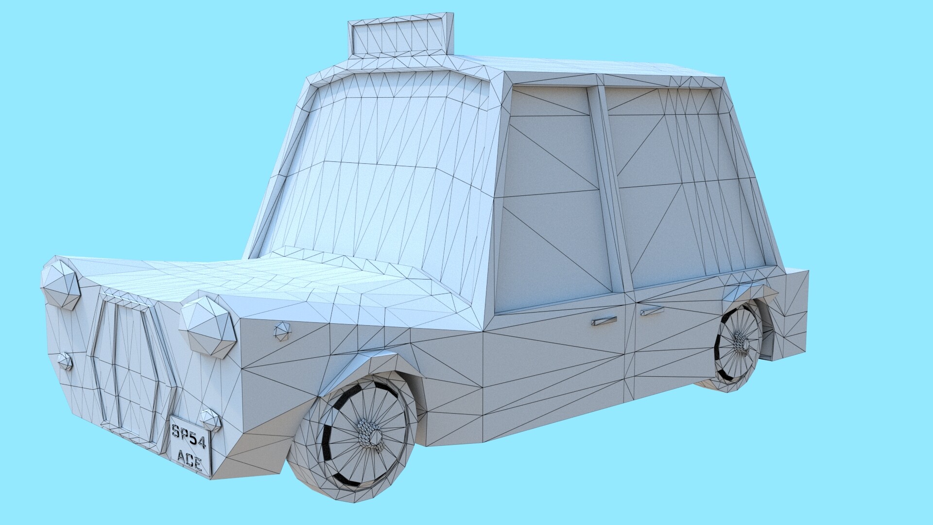 Ross Miller - Low Poly Taxi