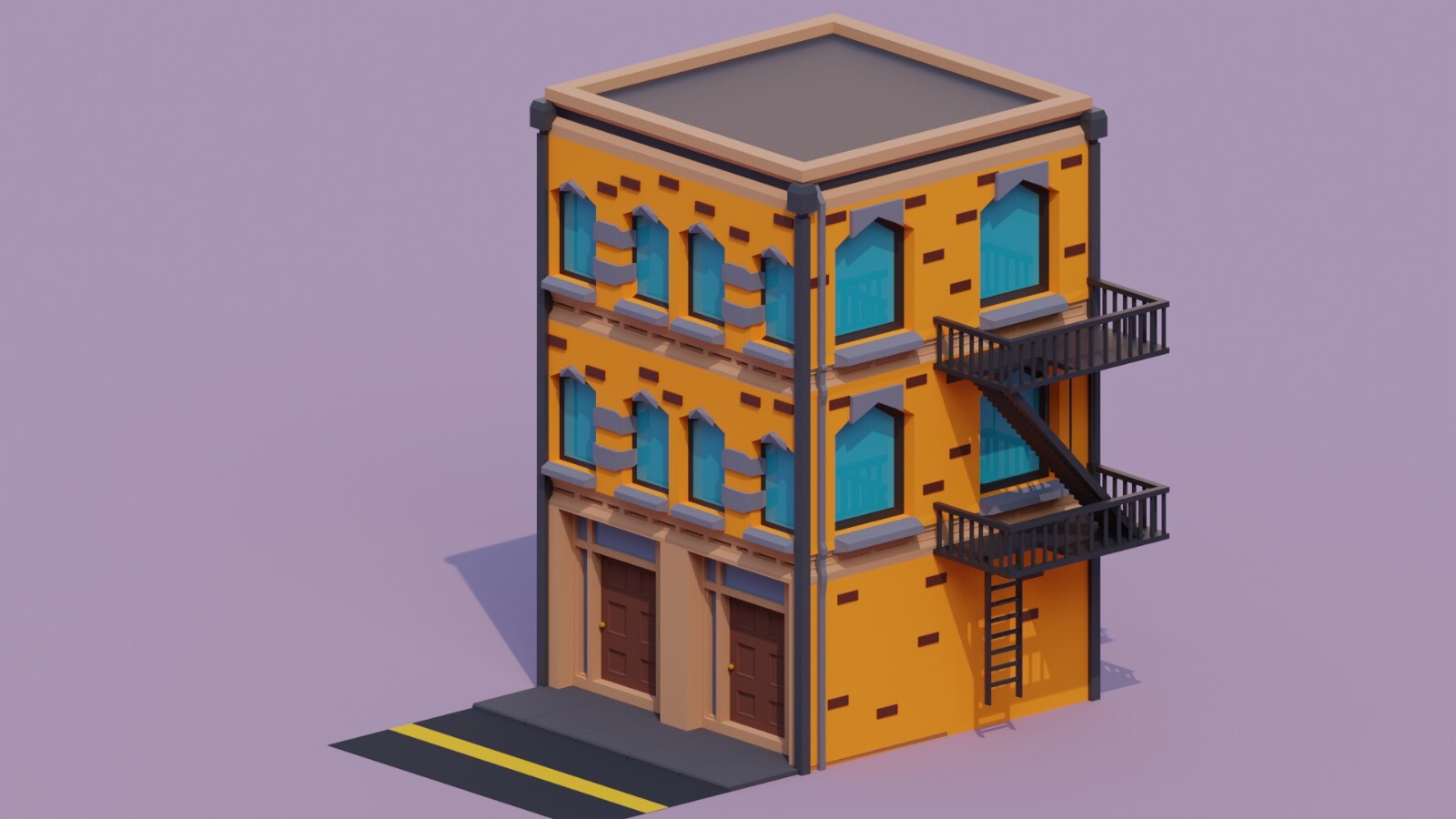 ArtStation - Low Poly Building