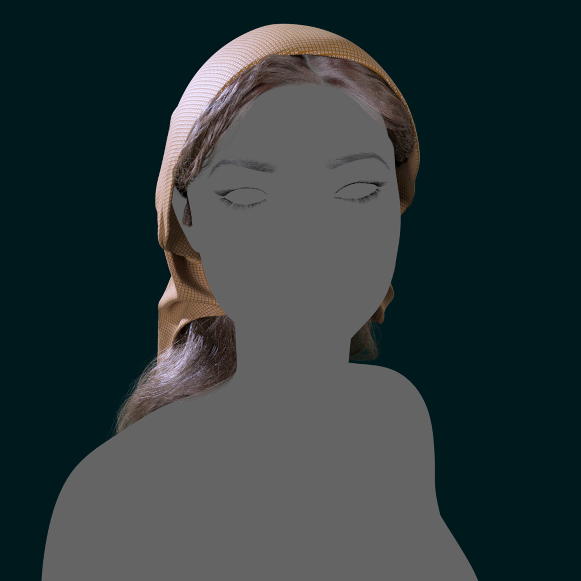 ArtStation - hair shading test