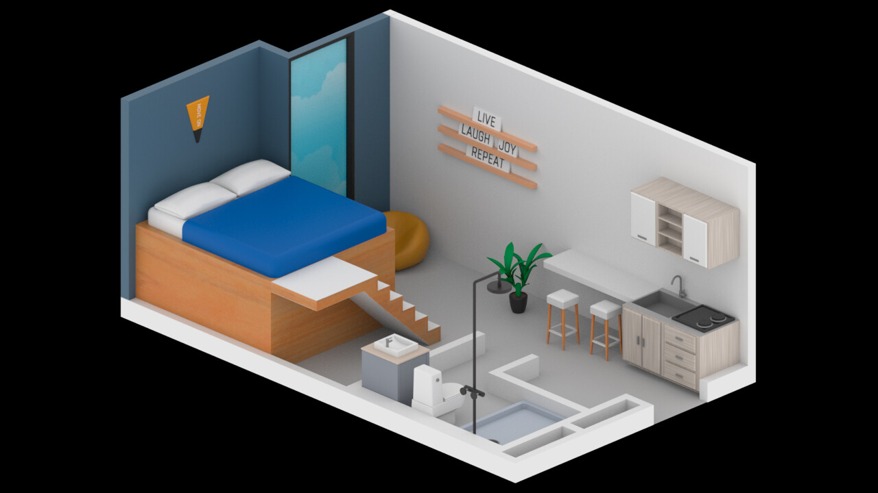 Daniela Henao - 3D buildings and rooms