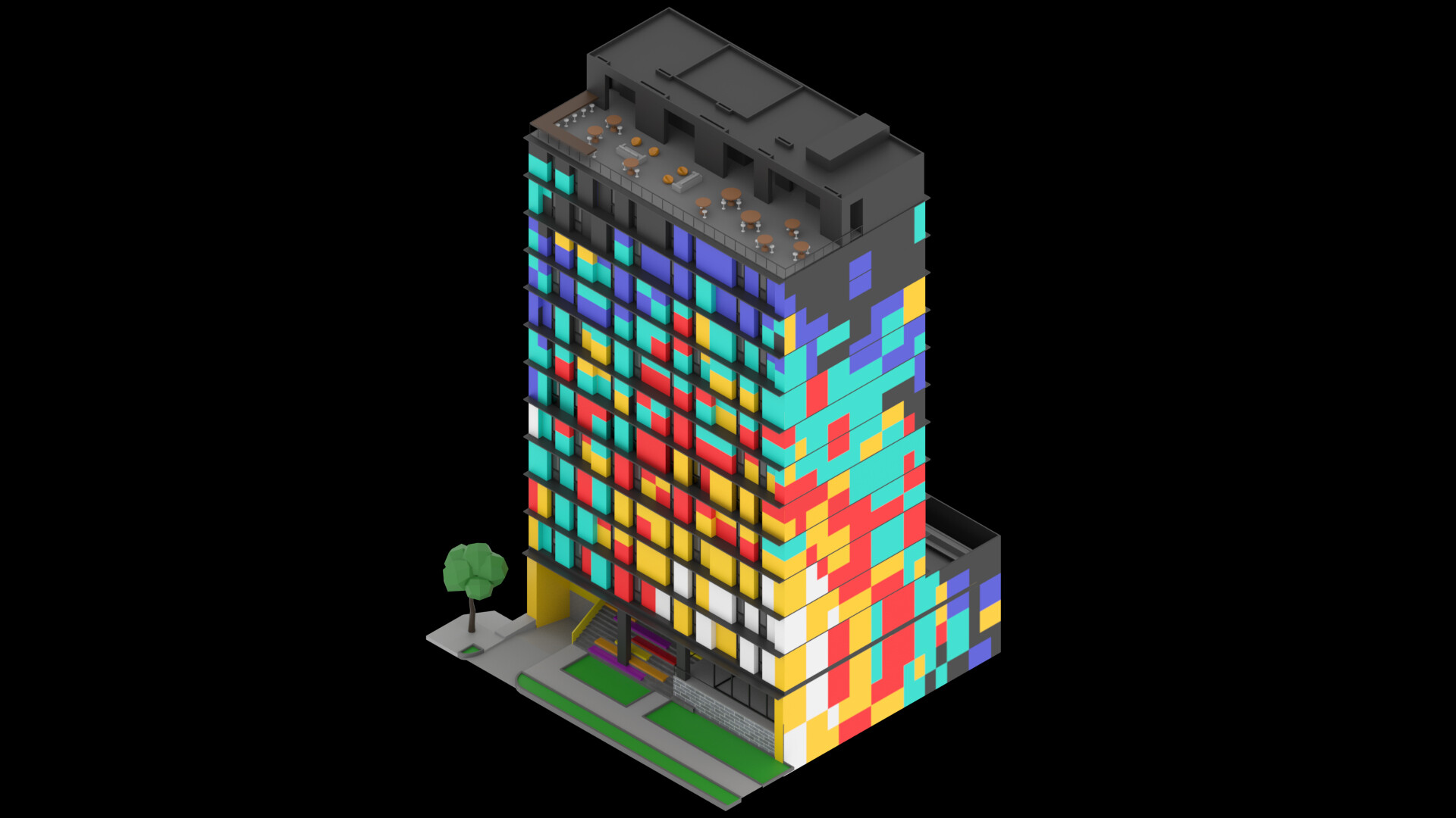 Daniela Henao - 3D buildings and rooms