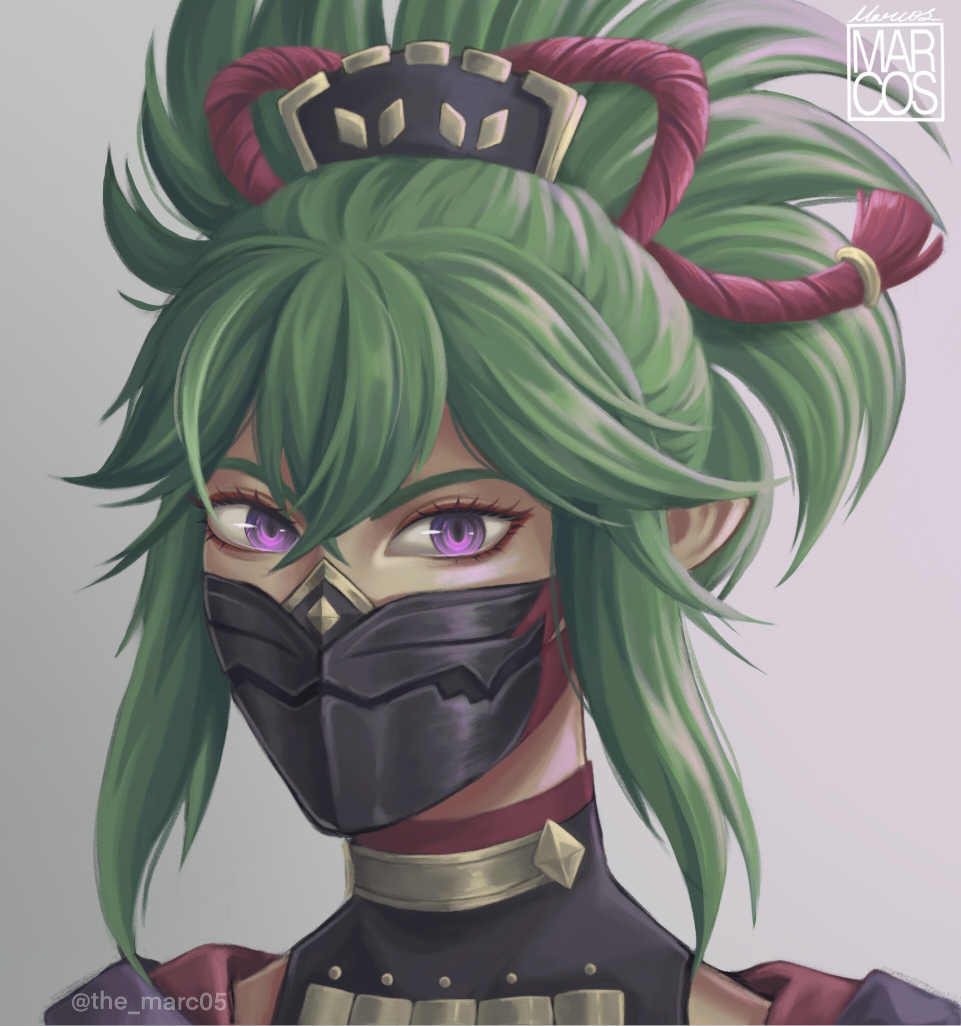 ArtStation - Kuki Shinobu from Genshin Impact