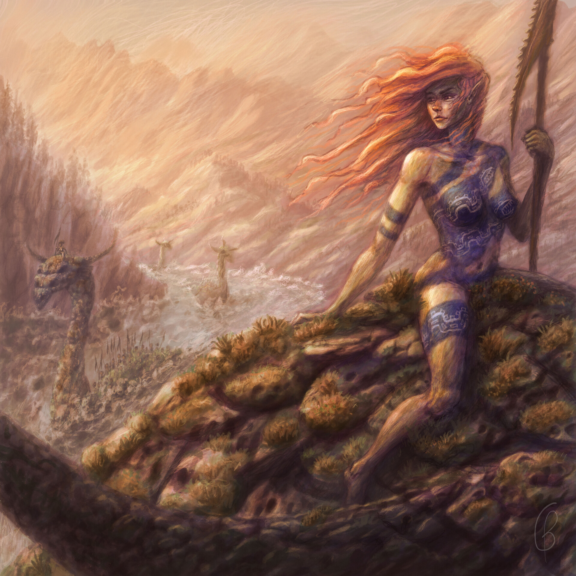 ArtStation - River Elves' Migration- Censored Version