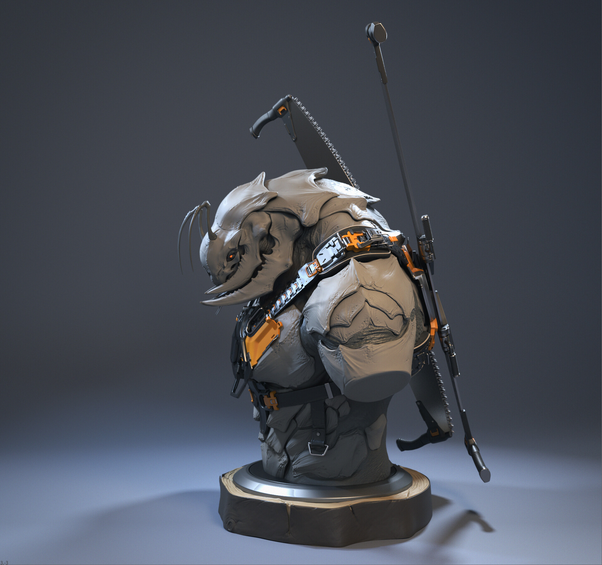 Ben Erdt - A Trio of Blender Busts