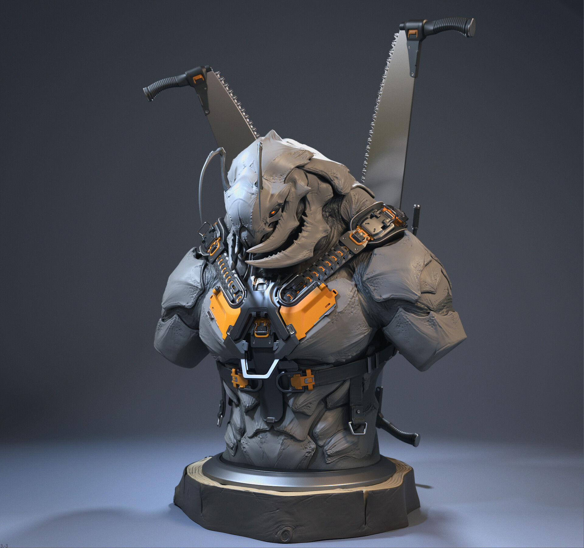 Ben Erdt - A Trio of Blender Busts