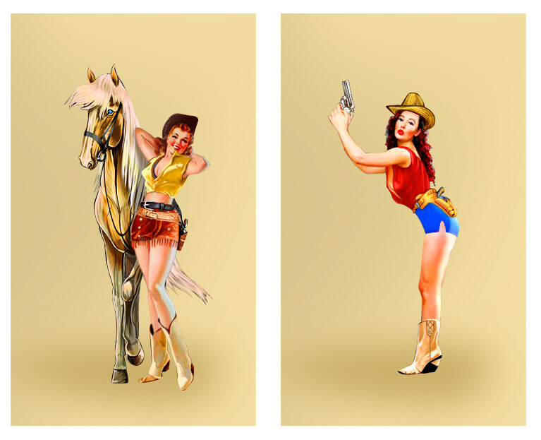 ArtStation - Concept art Pin-up girl