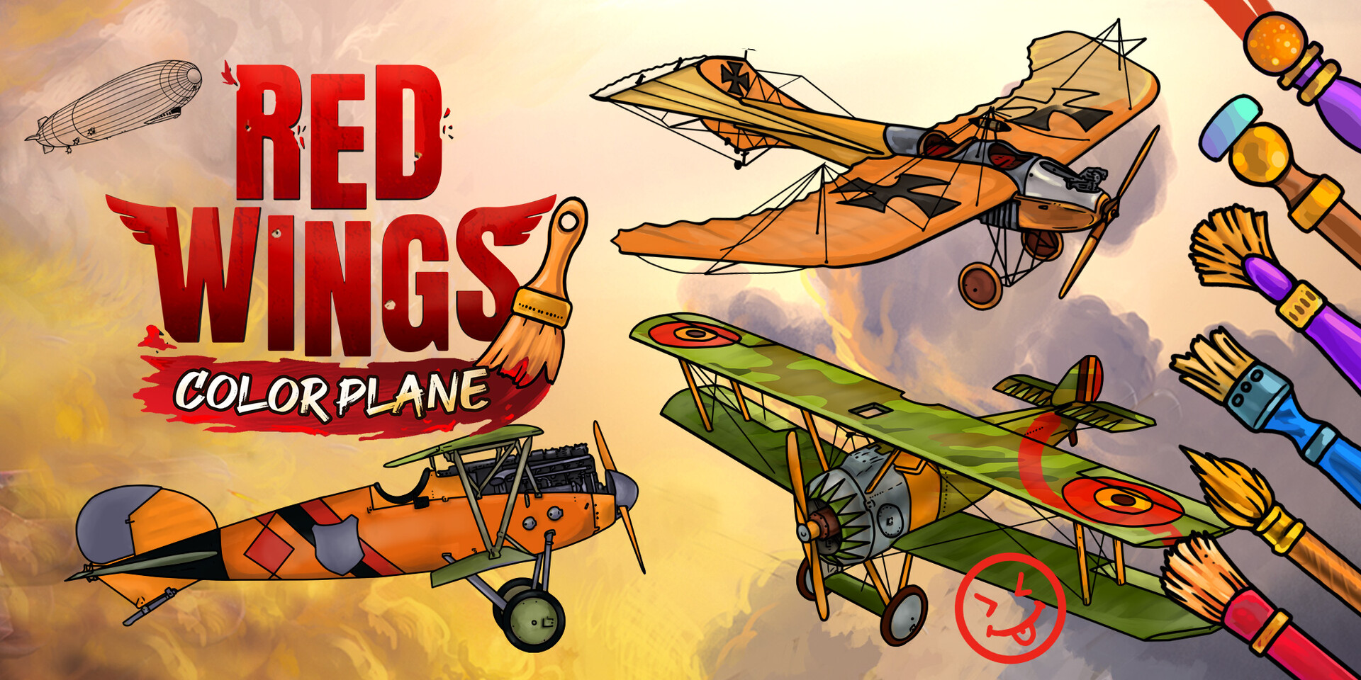 red wings coloring page