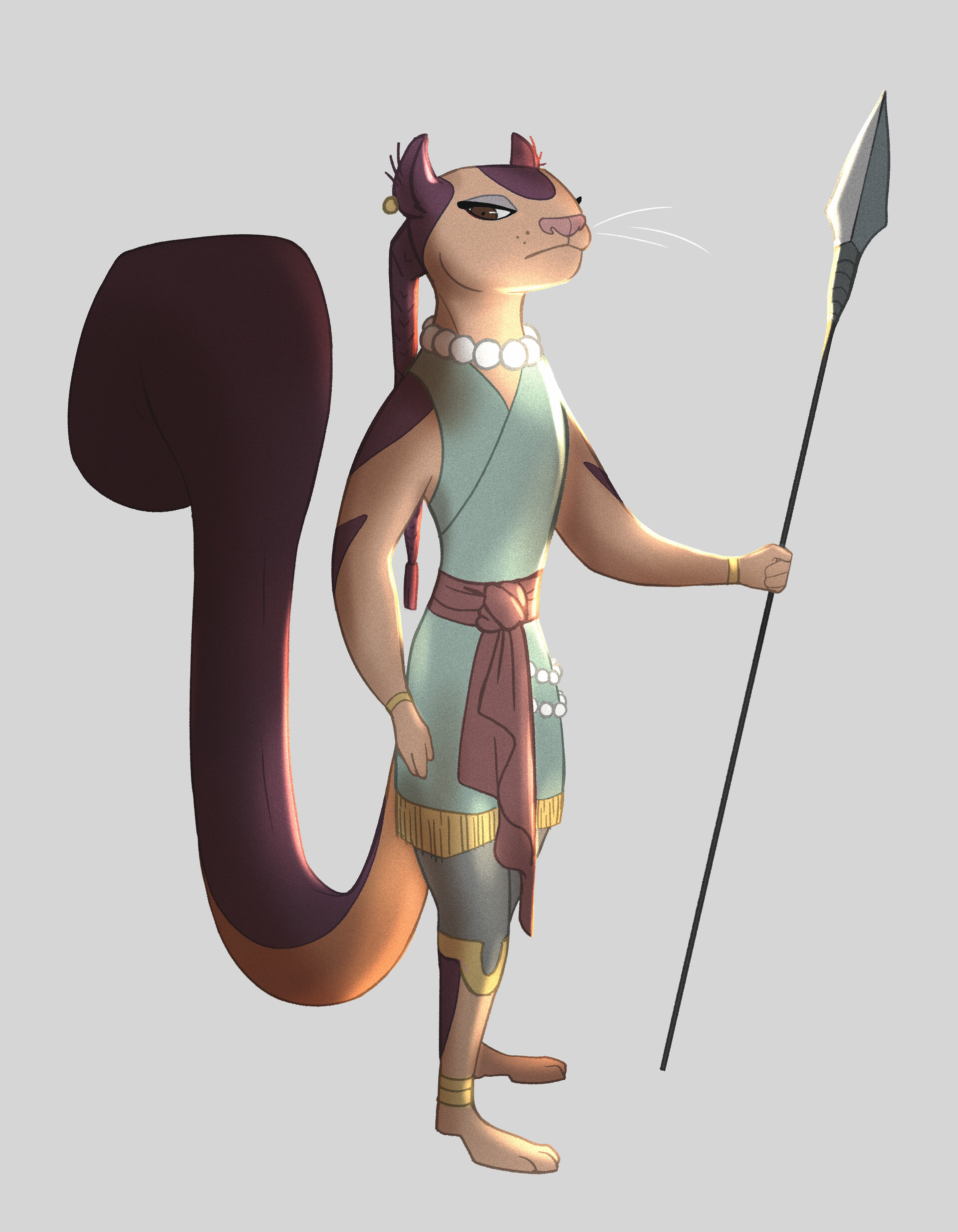 ArtStation - A feisty squirrel