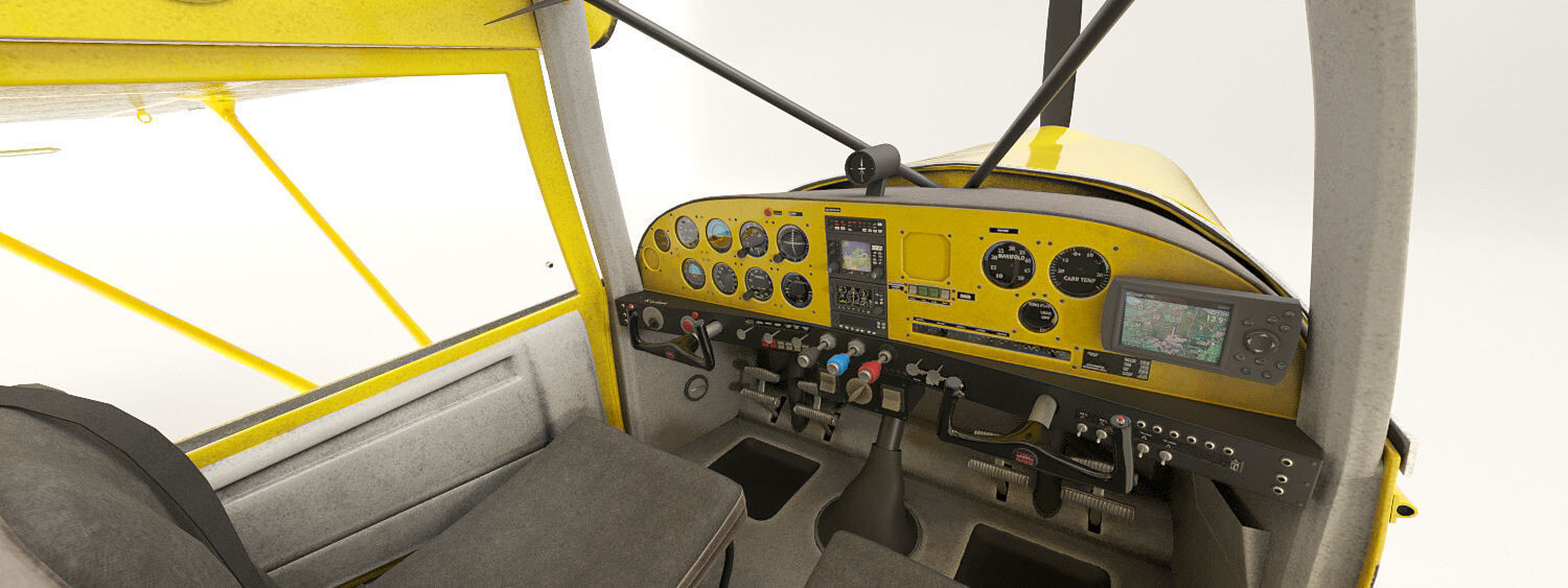 ArtStation - Light Airplane Maule interior