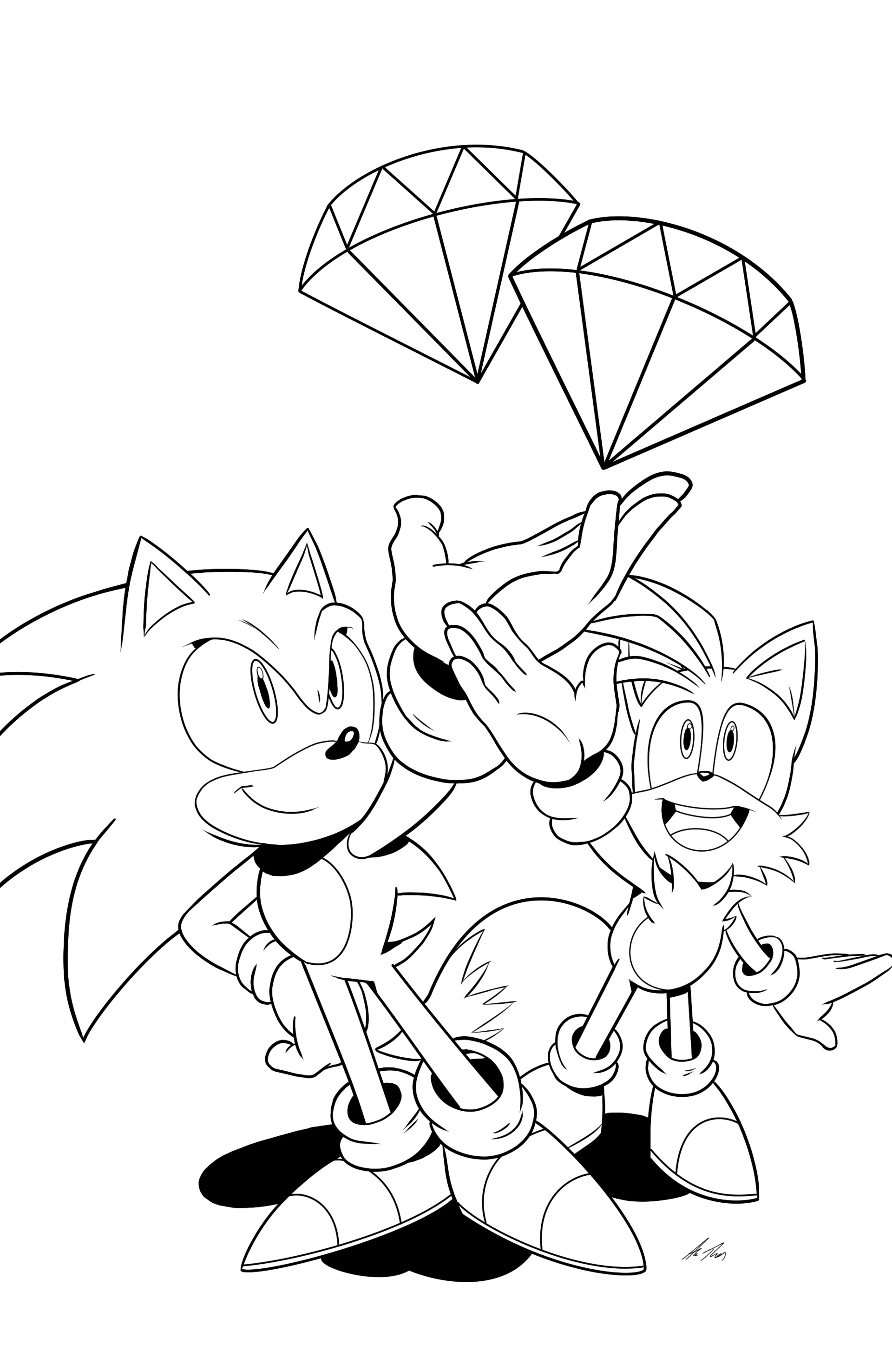 sonic mania coloring pages