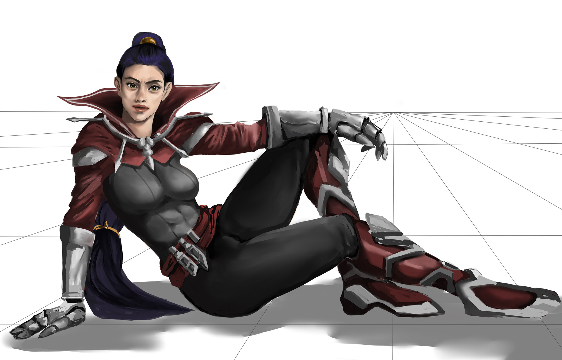ArtStation - Vayne sitting happily.