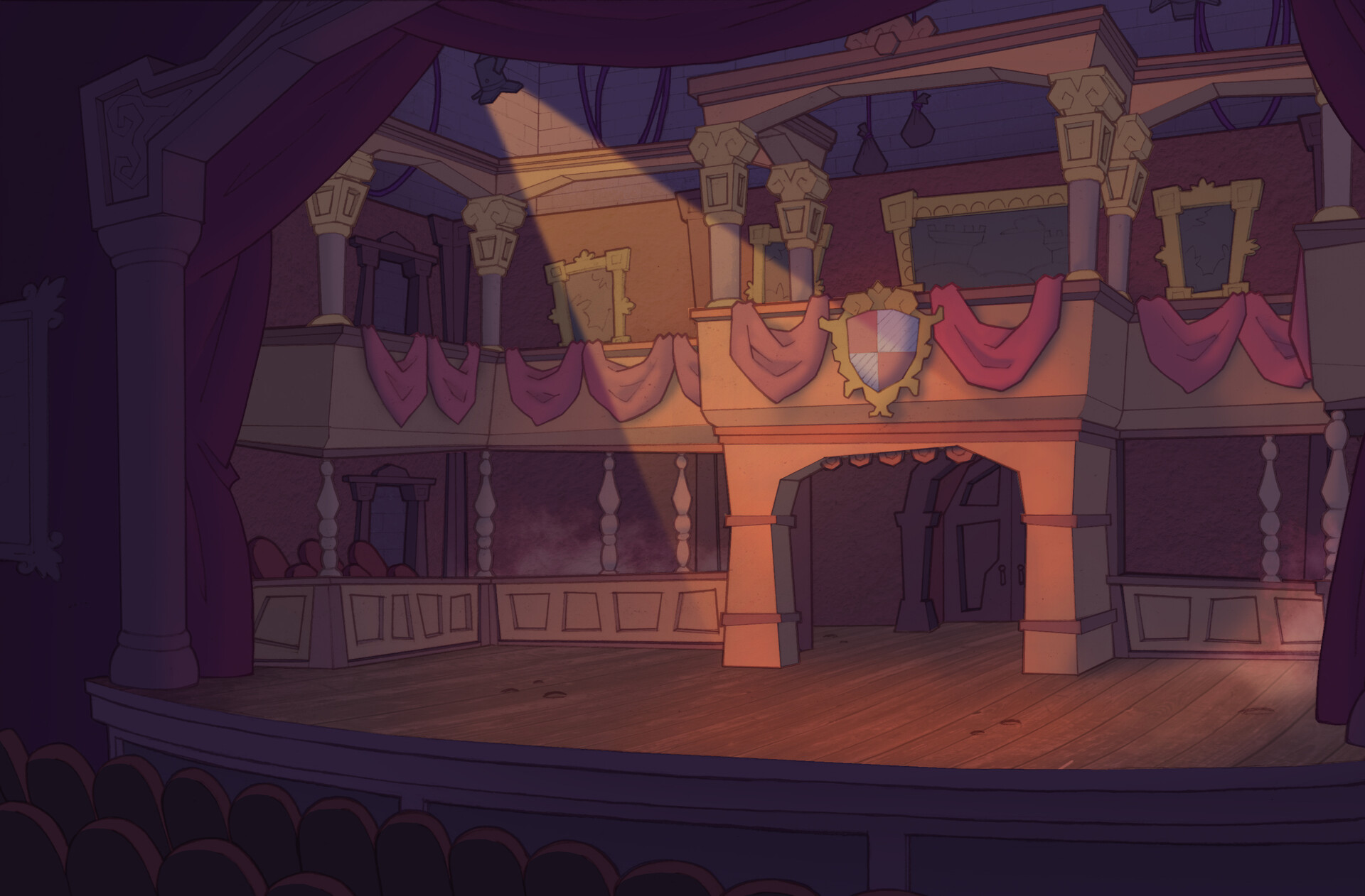 ArtStation - UPA Theater Background