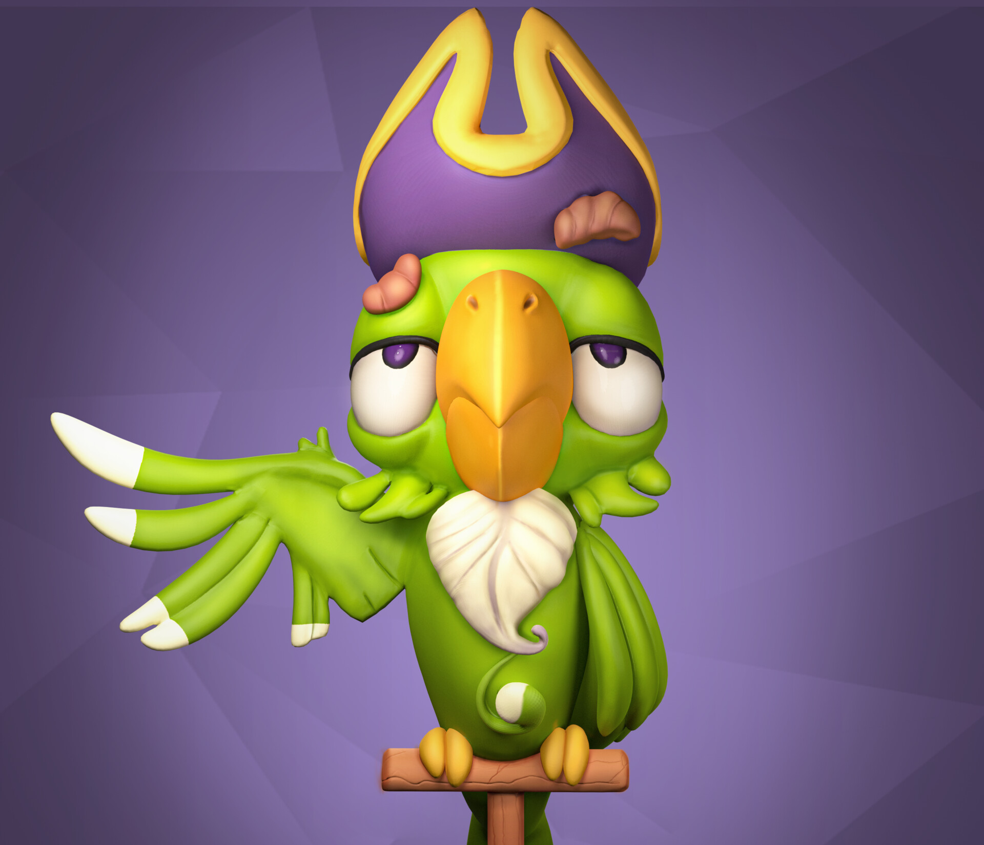 ArtStation - Stylized Parrot