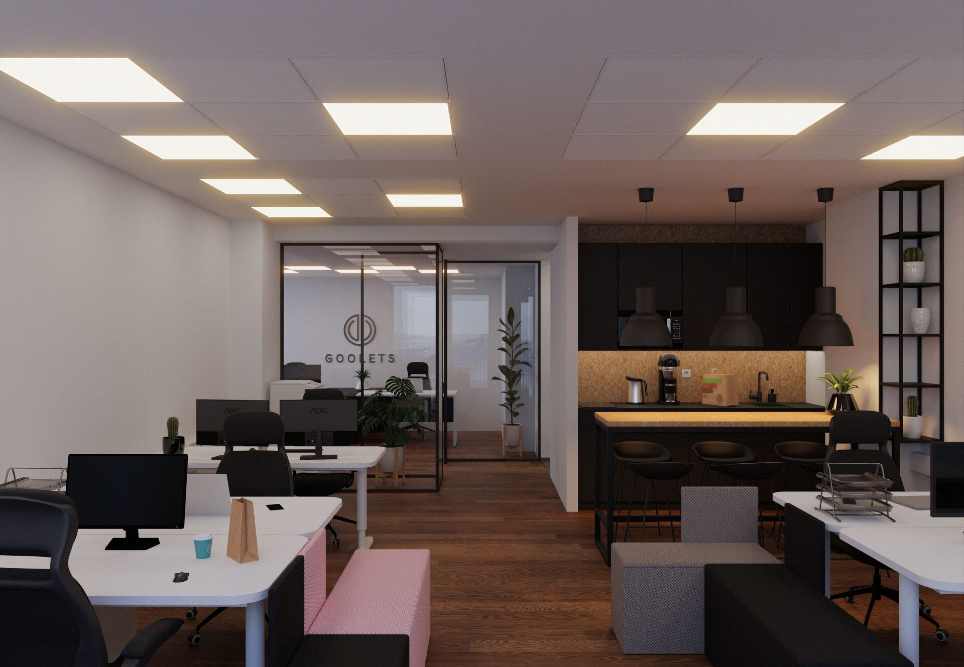 ArtStation - Goolets office visualisation